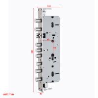 China YAGU Stainless Steel 6068 7068  40*388mm Anti Theft Door Lock Body  Door Lock Accessories for sale