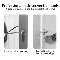 China 65 75 85 95 105MM Length High Security Cylinder Door Lock Core With 2 Piece Key Door Lock Cylinder Door Lock Accessories for sale