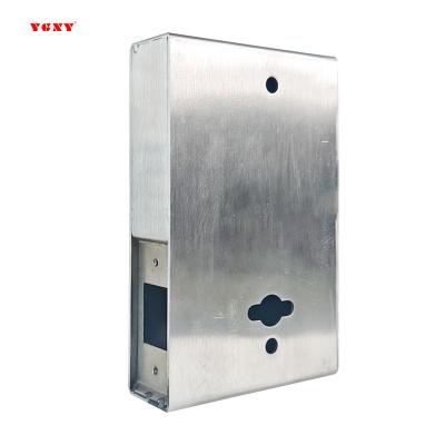 China Factory Price Embedded Weldable Stainless Steel Weldable Gate Lock Box Unpainted Steel Box for sale