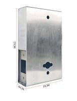 China Factory Price Embedded Weldable Stainless Steel Weldable Gate Lock Box Unpainted Steel Box for sale