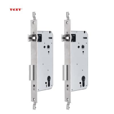 China YAGU Stainless Steel 3085 3585 4085 4585 mm Aluminum Alloy Door Multi-point Lock Body  Door Lock Accessories for sale