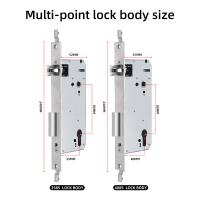China YAGU Stainless Steel 3085 3585 4085 4585 mm Aluminum Alloy Door Multi-point Lock Body  Door Lock Accessories for sale