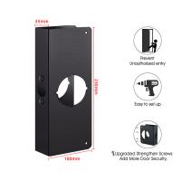 China Stainless Steel 1-3/4 Inch Thick Door Reinforcer Security Defender Door Strengthening Locks Premium Window Accessories for sale