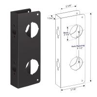 China Stainless Steel 1-3/4 Inch Thick Door Reinforcer Security Defender Door Strengthening Locks Premium Window Accessories for sale