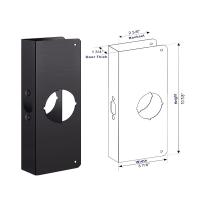 China Modern Steel Security Door Lock with Screw Installation Durable Additional Door Lock Edge Reinforcer for sale