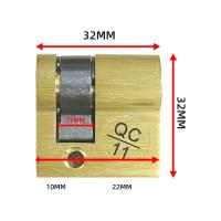 China 32MM Ultra-thin Short Lock Cylinder  Security Cylinder Door Lock Core With 2 Piece Key Door Lock Cylinder Door Lock Accessories for sale