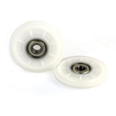 China Industrial H Shape 608 Sliding Door Pulley Roller Bearing Custom for sale