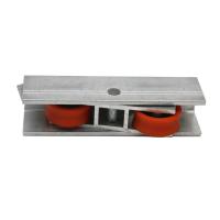 China Polished Anodised Aluminium Sliding Wardrobe Door Runners Wheel Replacement for sale