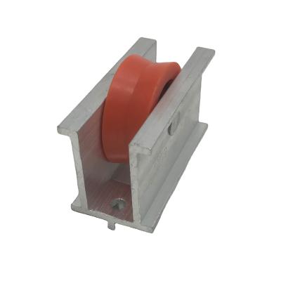 China Bypass Nylon Aluminium Sliding Door Rollers Hardware Components 50kg Load for sale