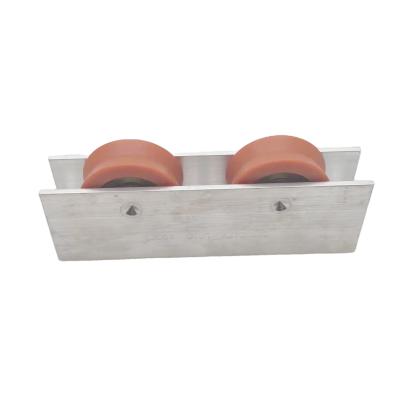 China OEM Wardrobe Conservatory Sliding Door Runners Rollers Anodized Aluminium for sale