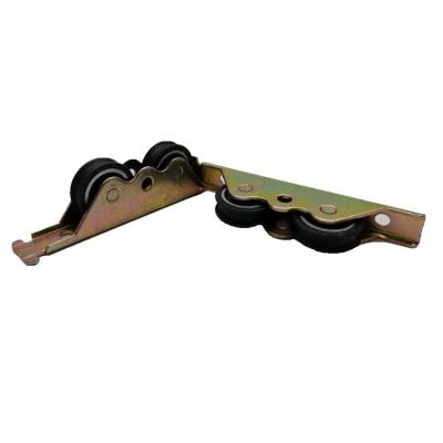 China Double Nylon Commercial Sliding Glass Door Rollers replacement 100kg Load for closet for sale
