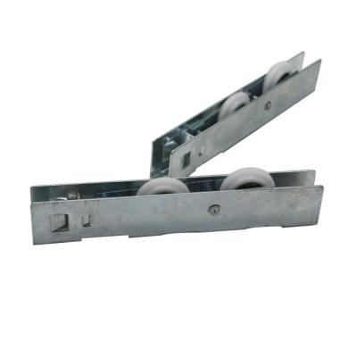 China 80mm Stainless Steel Sliding Bypass Door Rollers 80kg Heavy Duty For Barn Pocket Doors for sale