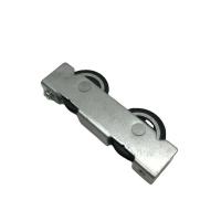 China 40kg Load Pocket Cabinet Sliding Door Runners Wheels Zinc Plated Iron for sale