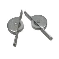China 24mm Reinforced Aluminium Sliding Hanging Door Wheels Replacement for sale