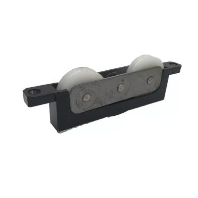 China Double U Groove Ball Bearing Sliding Window Rollers Anodizing Aluminium 100kg Load for sale