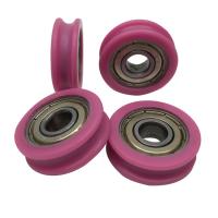 China Commercial U Groove Sliding Door Pulley Wheel Bearing Roller Rust Proof for sale