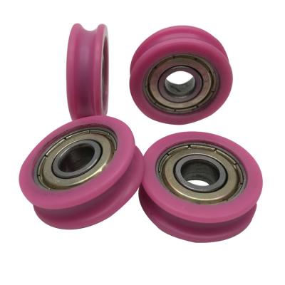 China Commercial U Groove Sliding Door Pulley Wheel Bearing Roller Rust Proof for sale