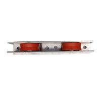 China Low Friction Wardrobe Aluminum Sliding Door Track Wheels Rollers Pulley 100kg for sale