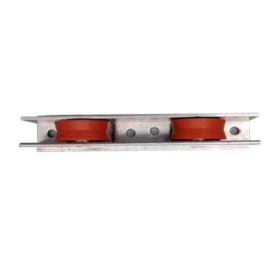 China Low Friction Wardrobe Aluminum Sliding Door Track Wheels Rollers Pulley 100kg for sale
