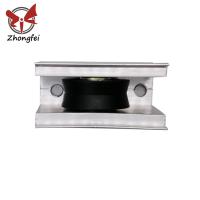 China Low Friction Wardrobe Aluminum Sliding Door Track Wheels Rollers Pulley 100kg for sale