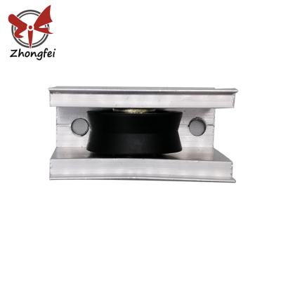 China Low Friction Wardrobe Aluminum Sliding Door Track Wheels Rollers Pulley 100kg for sale