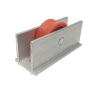 China Egypt Hot Sales 2mm Thickness Aluminium Housing Single V Groove Nylon Pulley Wheel Aluminium Sliding Door Rollers for sale