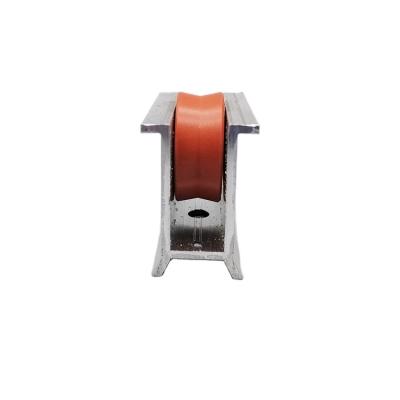 China Middle East Hot Sales 2mm Thickness Aluminium Housing Single V Groove Nylon Pulley Wheel Aluminium Housing Sliding Door And Window Rollers for sale