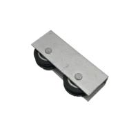 China South America Hot sales Aluminium Door And Window Fitting Double Nylon U Shape Pulley Wheel Aluminium Sliding Door Rollers for sale