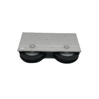 China South America Hot sales Aluminium Door And Window Fitting Double Nylon U Shape Pulley Wheel Aluminium Sliding Door And Window Rollers for sale