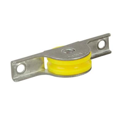 China 22mm U Groove Steel Sliding Door Wheels 4 roller With Ball Bearing for sale