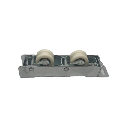 China Adjustable Steel Aluminium Sliding Wheel Rollers 100kg For Wardrobe warehouse for sale