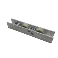 China Iraq Hot Sales 130mm Length Double Nylon V / U Shape Pulley Wheel Aluminium Sliding Door And Window Rollers for sale