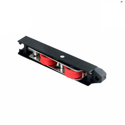 China South Africa Hot Sales Double V Groove Nylon Pulley Wheel Plastic Bracket Sliding Window Rollers for sale