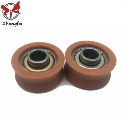 China Sliding POM Nylon Garage Door Roller Bearing 3 Inch Rustproof for sale