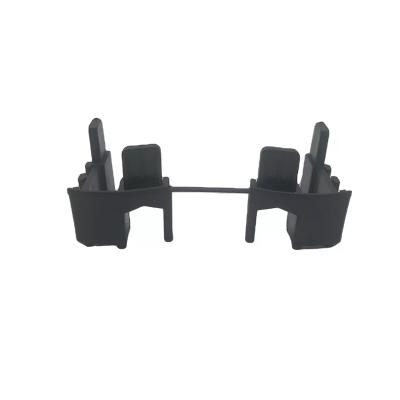 China OEM Black Plastic Sliding Barn Door Hardware Kit Mosquito Proof For Bathroom for sale