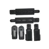 China OEM Black Plastic Sliding Barn Door Hardware Kit Mosquito Proof For Bathroom for sale