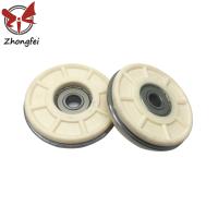 China White PA Chrome steel Sliding Door Roller Bearing Pulley 86mm for sale