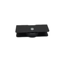 China Carretillas Para Ventana Hardware Black Painting Steel Sliding Door Wheels Sliding Window Wheel Roller for sale
