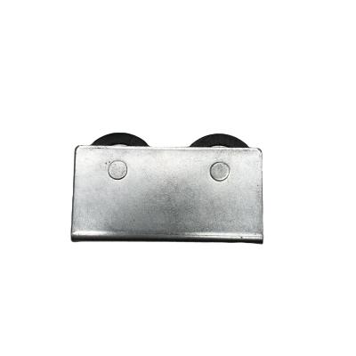 China Carrucha Double Nylon Sliding Wheel Galvanize Iron Door Roller Steel Sliding Door Wheels for Peru for sale