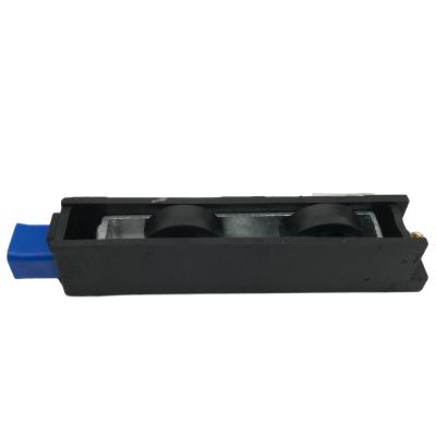 China Argentina Hot Sales Double V Groove Nylon Pulley Wheel Zinc Alloy Inner Part Nylon Bracket Sliding Plastic Door Roller for sale