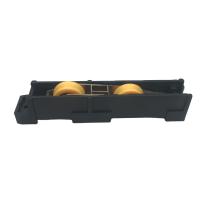China Iraq Hot Sales Heavy Duty Double V Groove Ball Bearing Nylon Pulley Wheel Zinc Alloy Inner Sliding Plastic Door Roller for sale