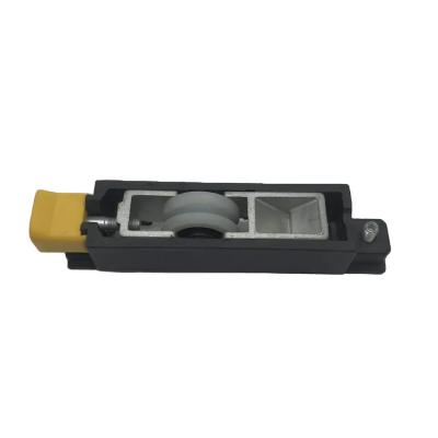 China Heavy Duty Single V Shape Nylon Pulley Wheel Zinc Alloy Inner Part Plastic Housing Sliding Door And Window Rollers for sale