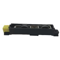 China Heavy Duty Double V Groove Carbon Steel Ball Bearing Nylon Pulley Wheel Zinc Alloy Inner Sliding Plastic Door Roller for sale