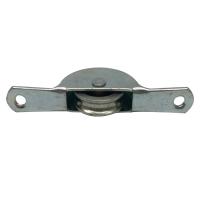 China Aluminium Door And Window Accessories 24mm U Groove Iron Wheel Sliding Steel Door Wheels for sale