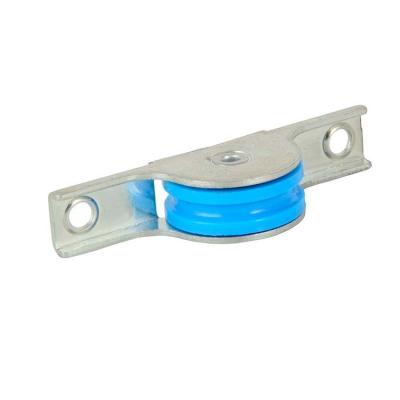 China Aluminium Door And Window Accessories 22mm U Groove Nylon Wheel Zinc Plated Iron Housing Sliding Steel Door Wheels for sale