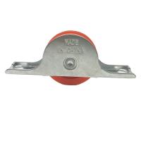 China Aluminium Window Accessories 34mm U Groove Nylon Wheel Zinc Plated Iron Bracket Sliding Steel Door And Window Wheels for sale