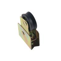 China South America Hot Sales Aluminium Window Accessories Series 25 Single V Groove Nylon Wheel Zinc Plated Iron Housing Sliding Steel Door Wheels for sale