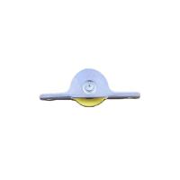China Window Hardware Steel Sliding Door Wheels Window Roller 22mm U Groove Pulley Wheel with Bearing for sale