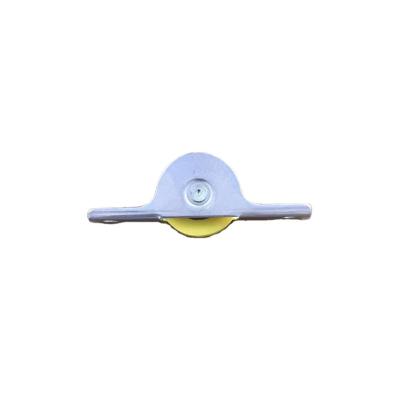 China Window Hardware Steel Sliding Door Wheels Window Roller 22mm U Groove Pulley Wheel with Bearing for sale
