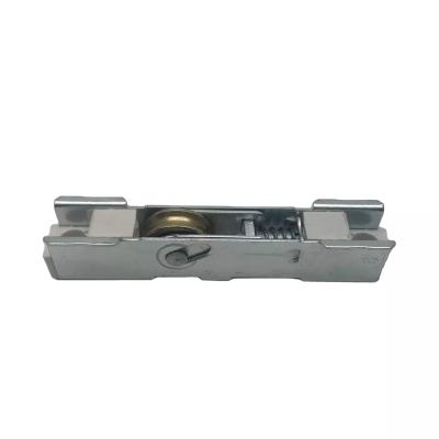 China Egypt Hot Sales UPVC Window Hardware Single U Shape Iron Wheel Zinc Plated Housing Steel Sliding Door Wheels for sale